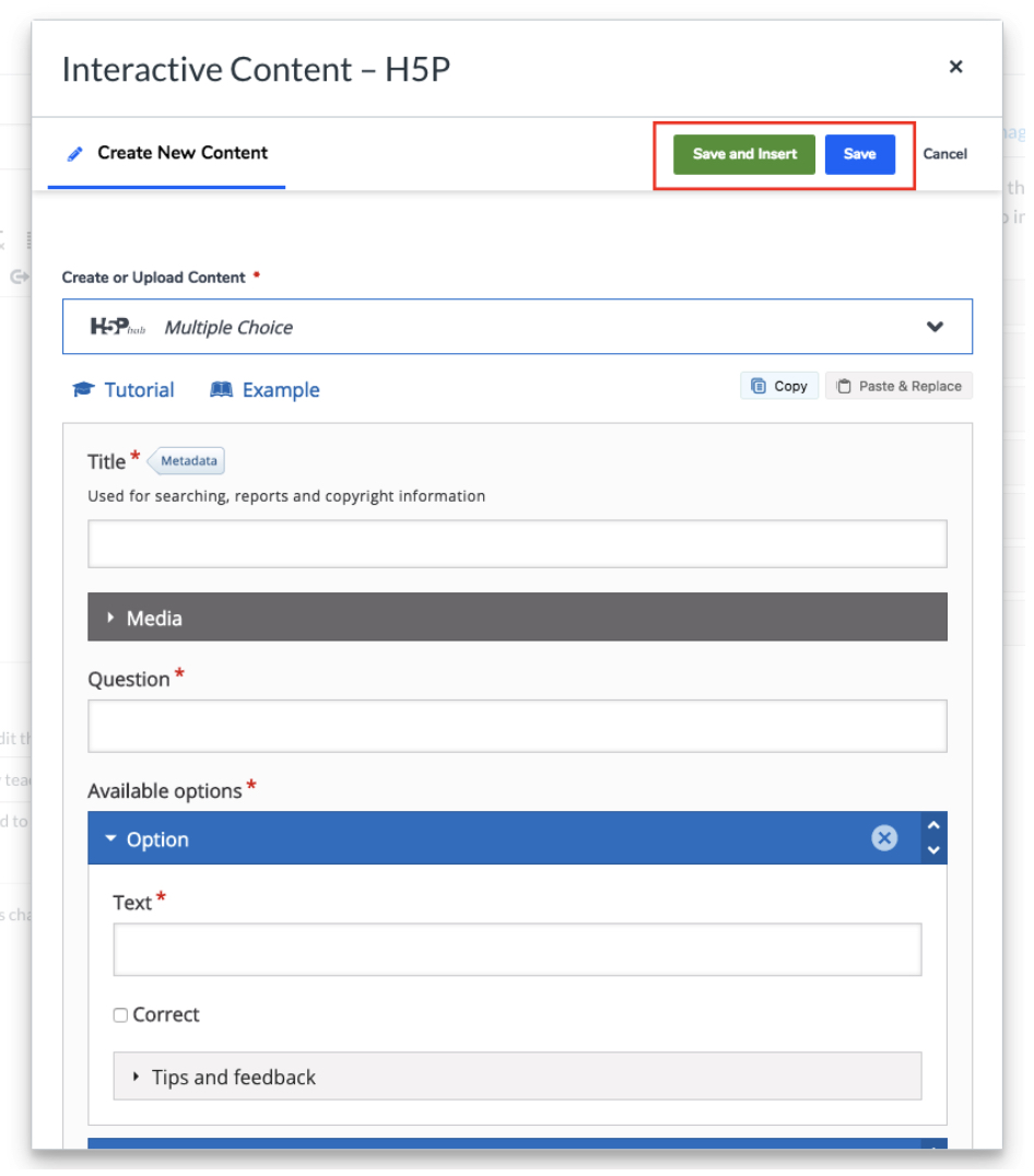 Add H5P content into Canvas - Education Express